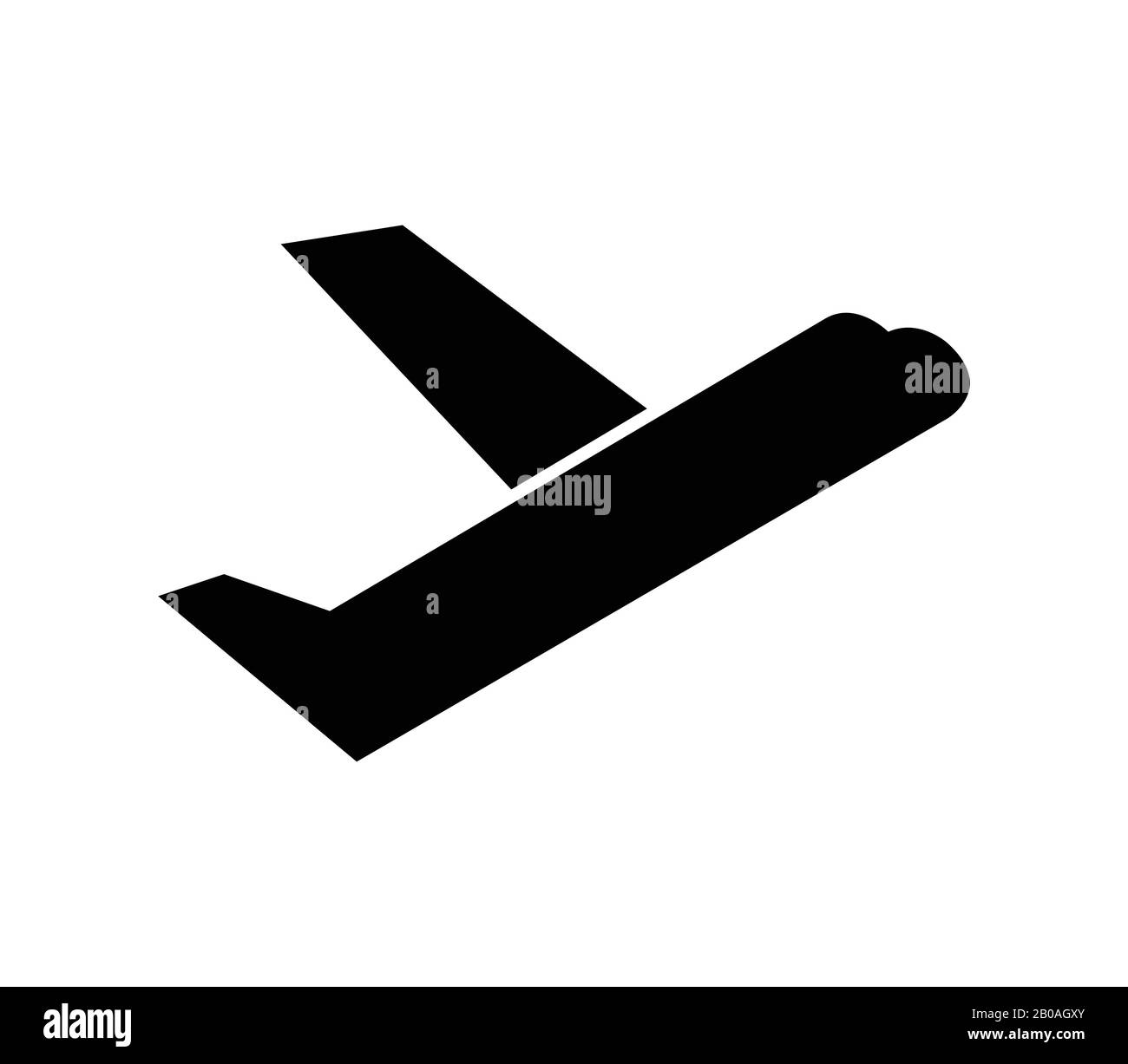 airplane icon illustrated in vector on white background Stock Vector ...