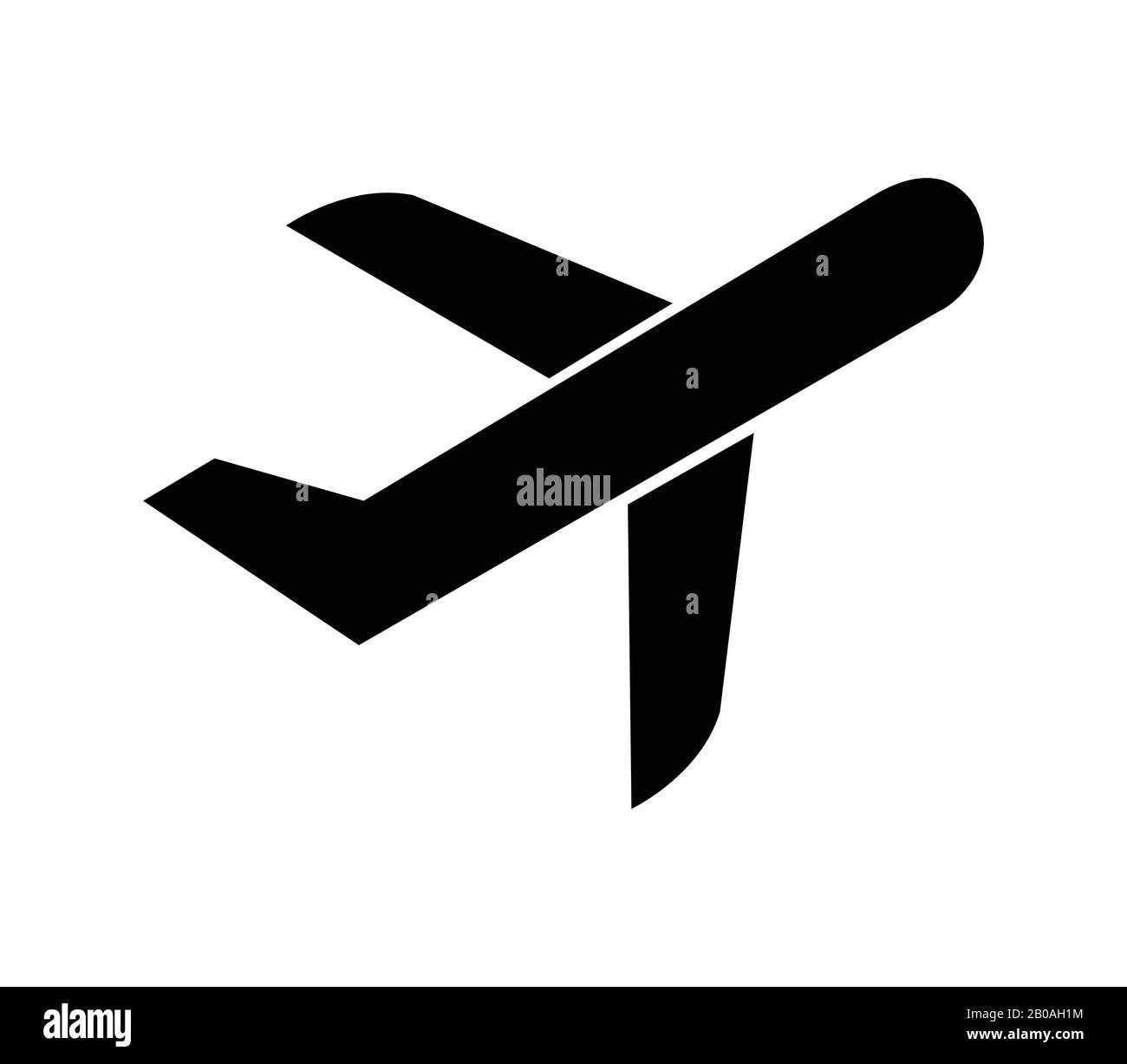 plane icon illustrated in vector on white background Stock Vector Image ...