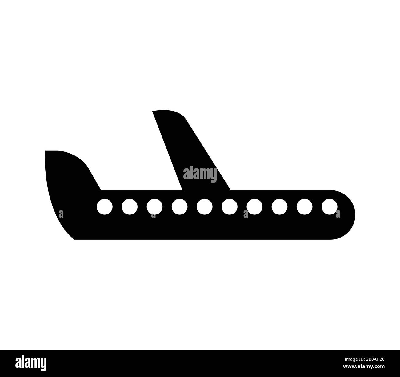 airplane icon illustrated in vector on white background Stock Vector ...