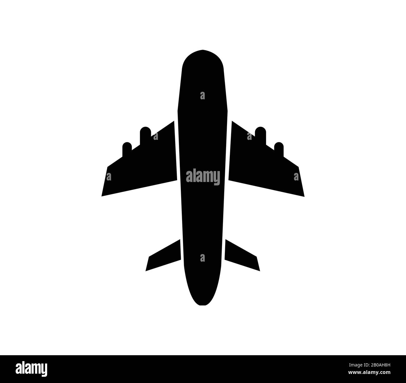 airplane icon illustrated in vector on white background Stock Vector ...