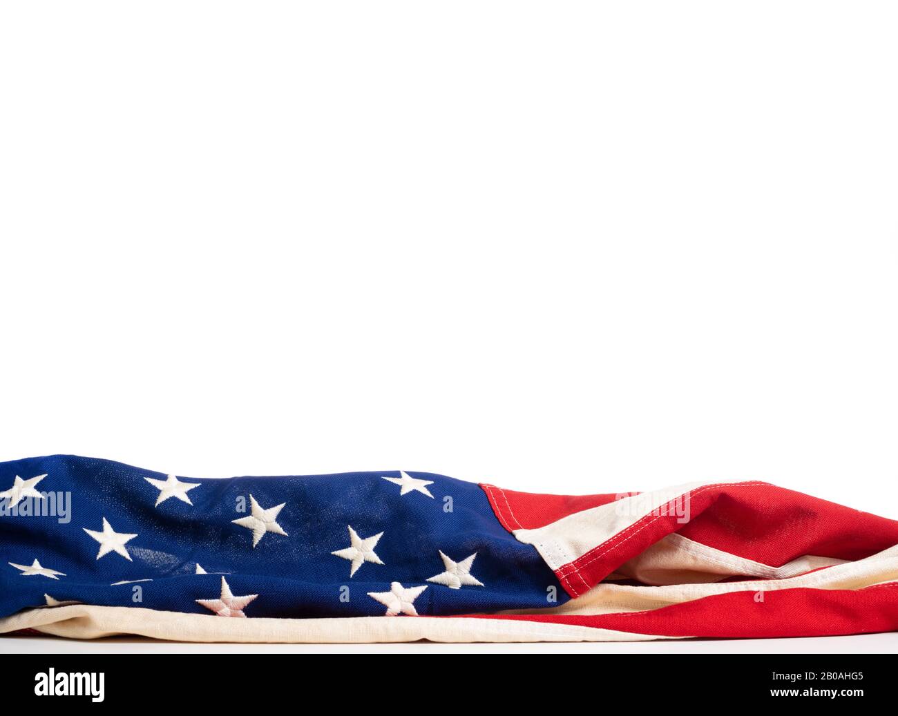 United States flash on a white background with copy space Stock Photo ...