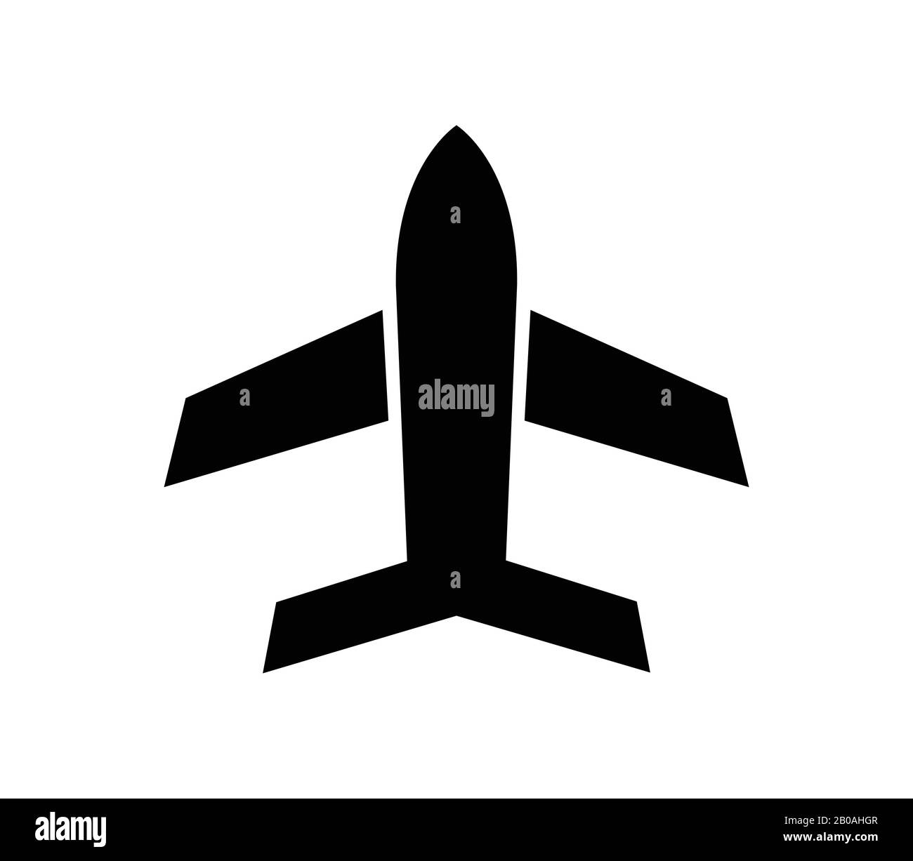 plane icon illustrated in vector on white background Stock Vector Image ...