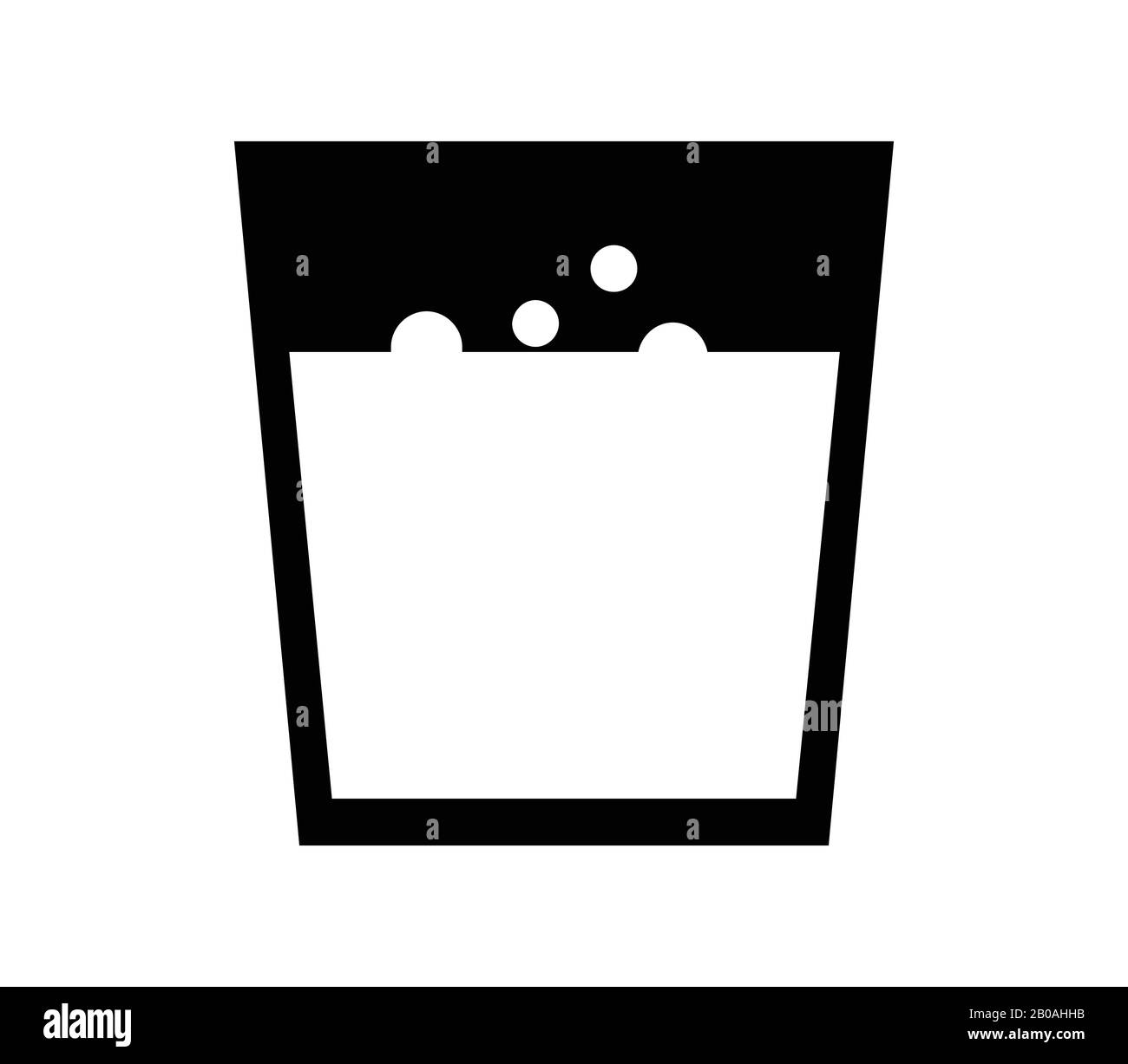 water glass icon illustrated in vector on white background Stock Vector ...