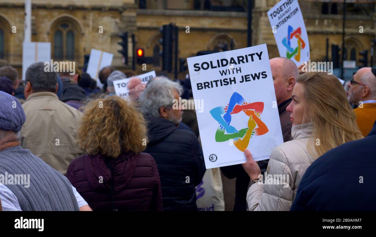 solidarity with British Jews - LONDON, ENGLAND - DECEMBER 10, 2019 ...