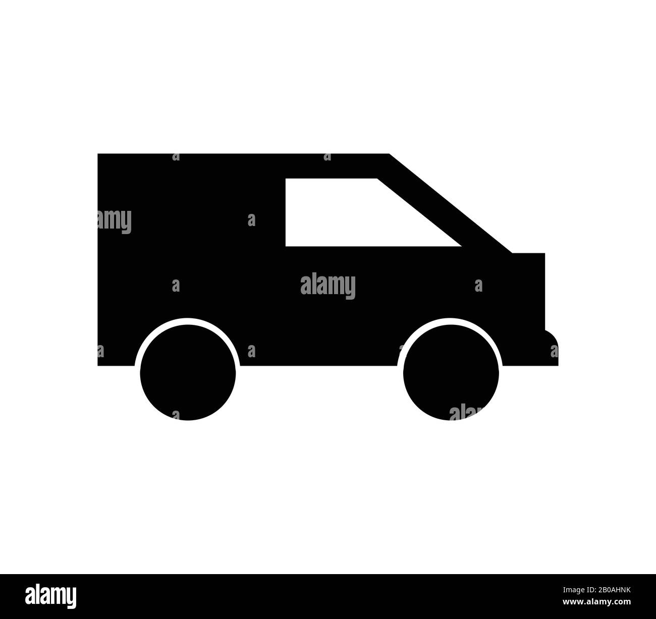 van icon illustrated in vector on white background Stock Vector Image ...