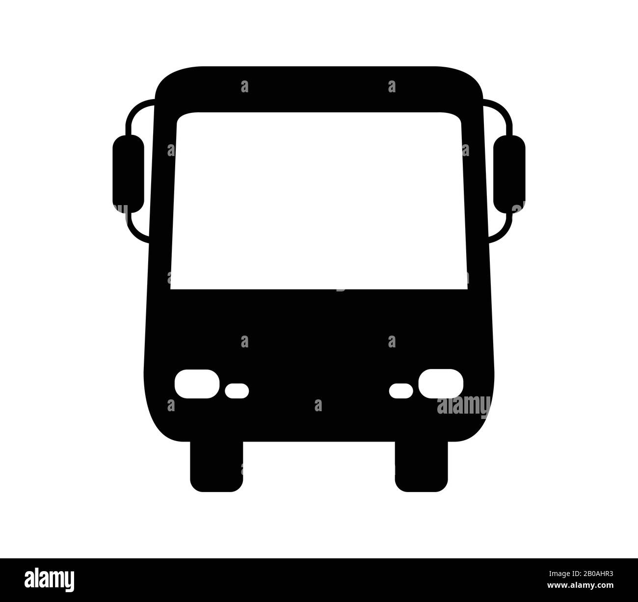 city bus icon illustrated in vector on white background Stock Vector ...
