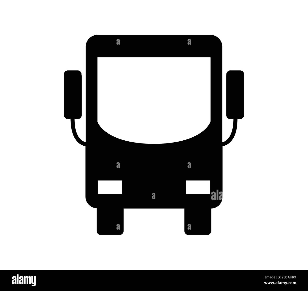 city bus icon illustrated in vector on white background Stock Vector ...