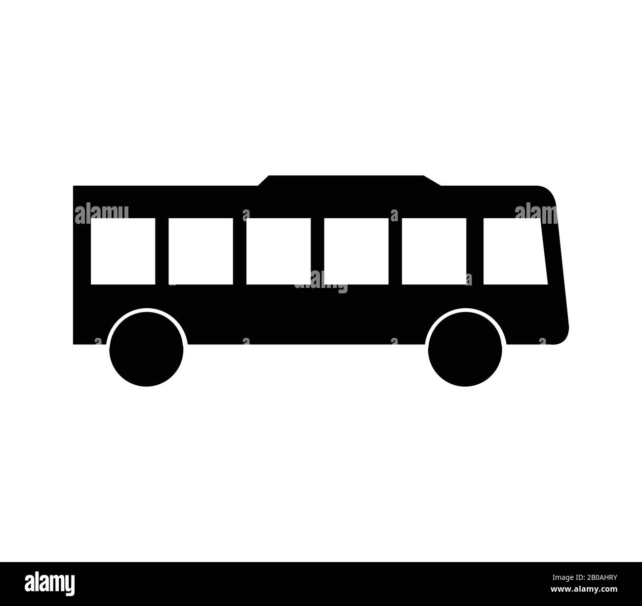 city bus icon illustrated in vector on white background Stock Vector ...