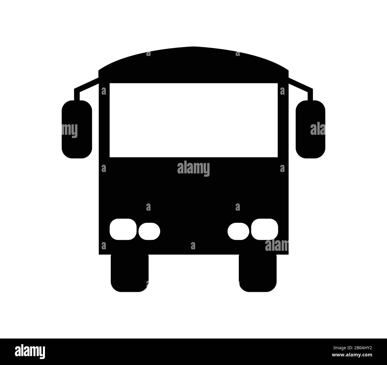 city bus icon illustrated in vector on white background Stock Vector ...