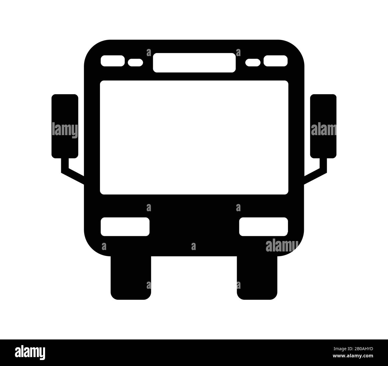 city bus icon illustrated in vector on white background Stock Vector ...