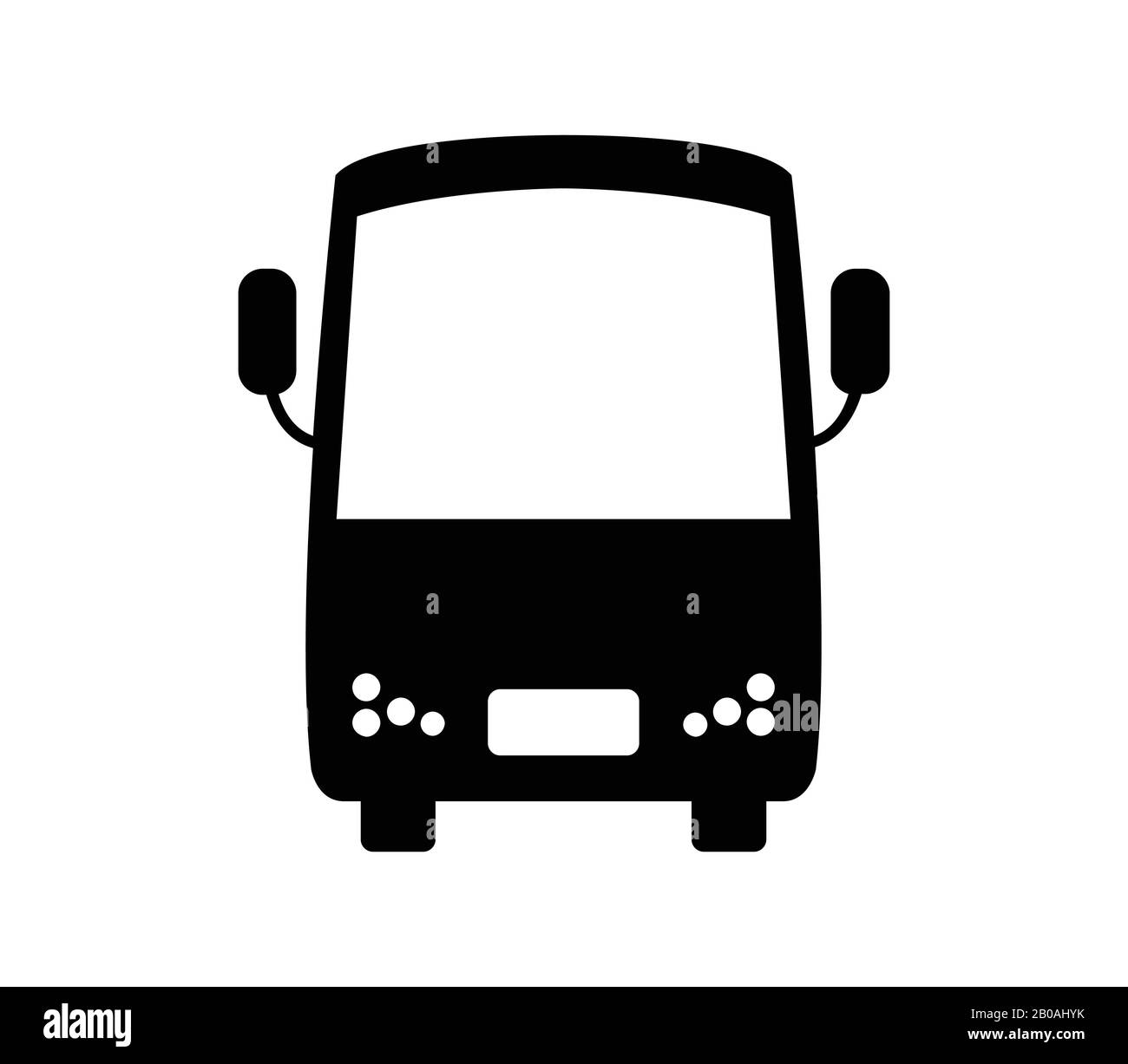 city bus icon illustrated in vector on white background Stock Vector ...