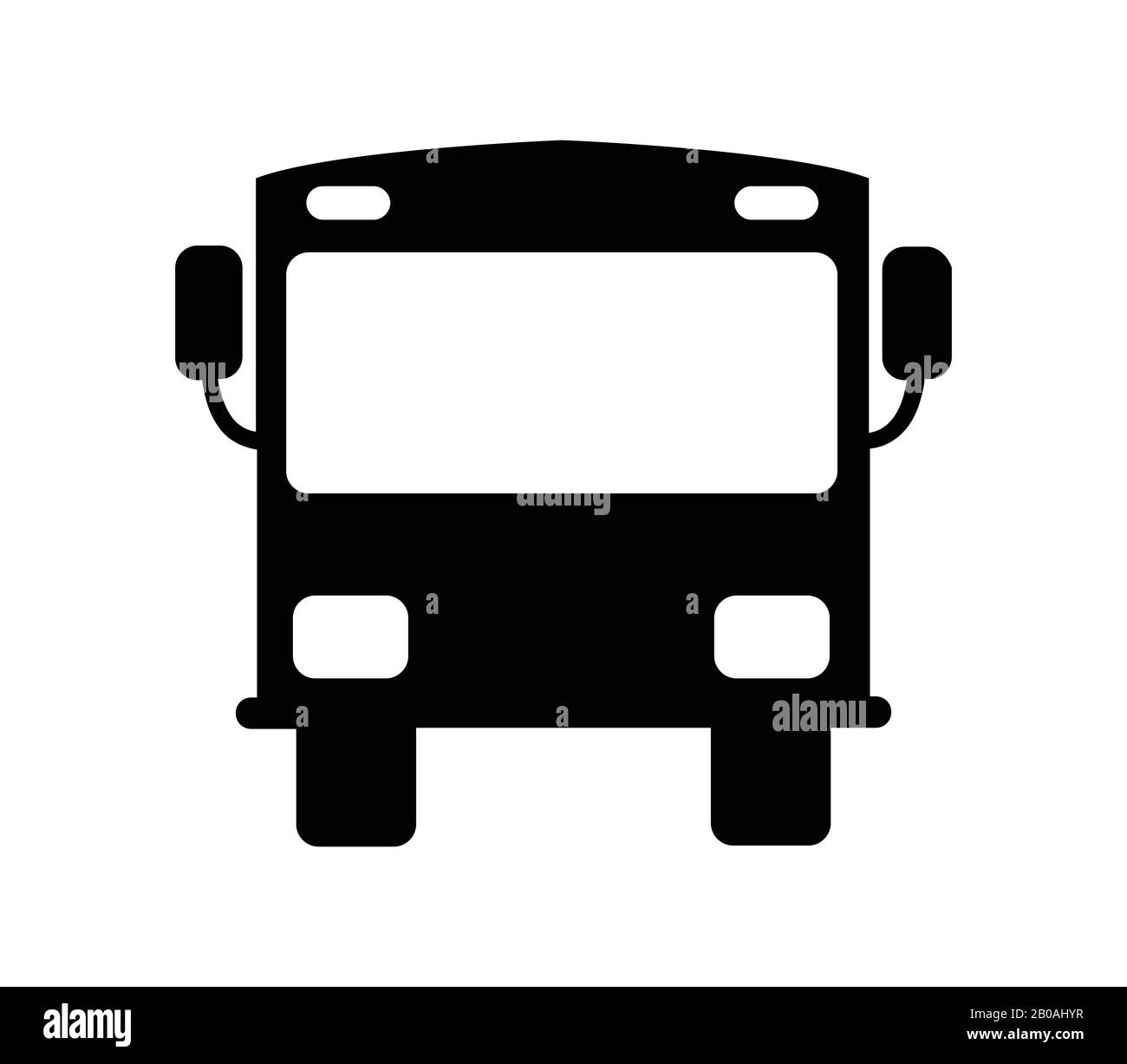 city bus icon illustrated in vector on white background Stock Vector ...