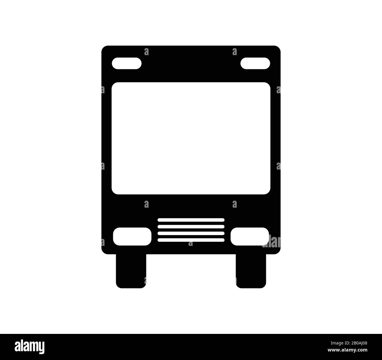 city bus icon illustrated in vector on white background Stock Vector ...