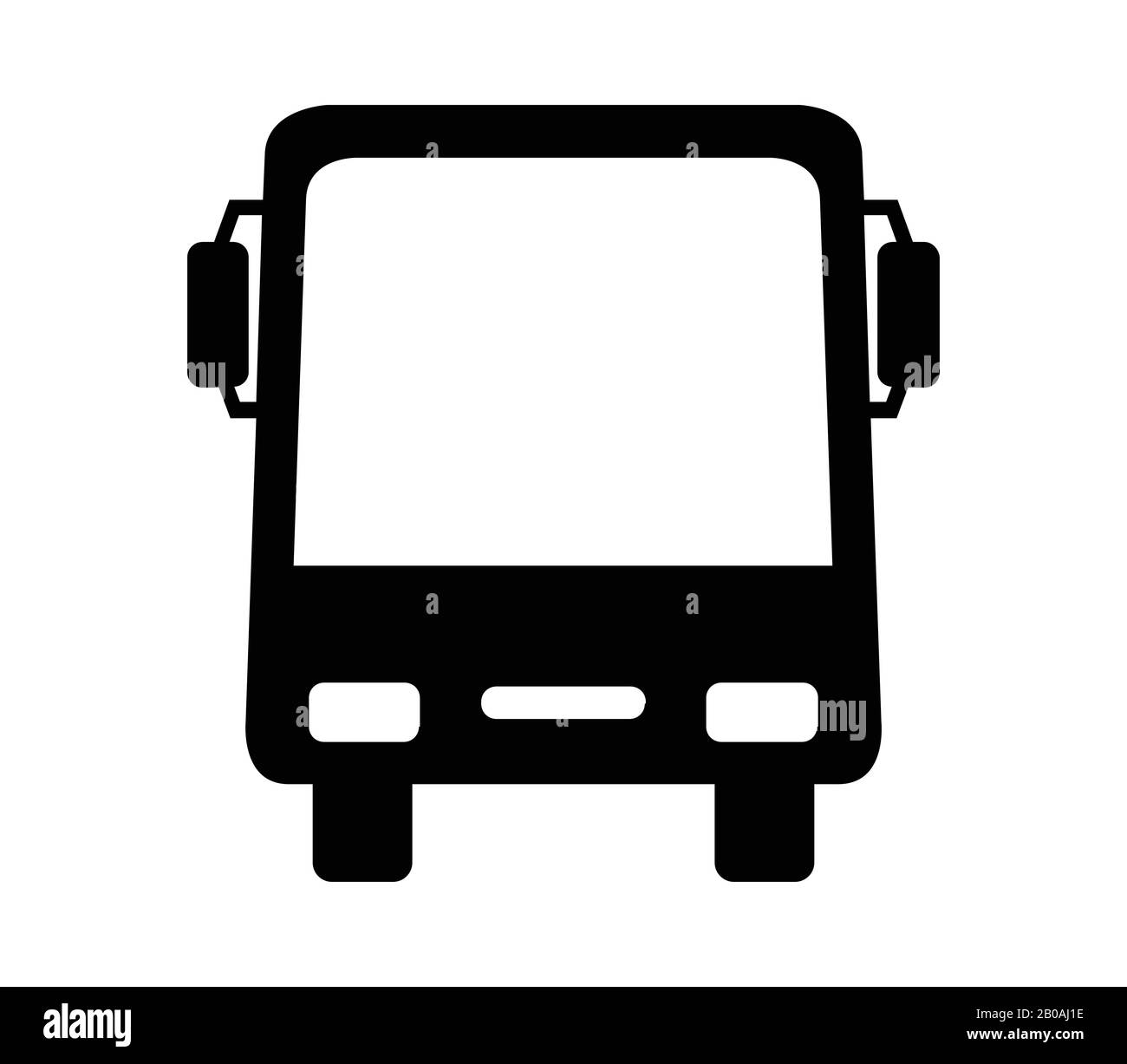 city bus icon illustrated in vector on white background Stock Vector ...