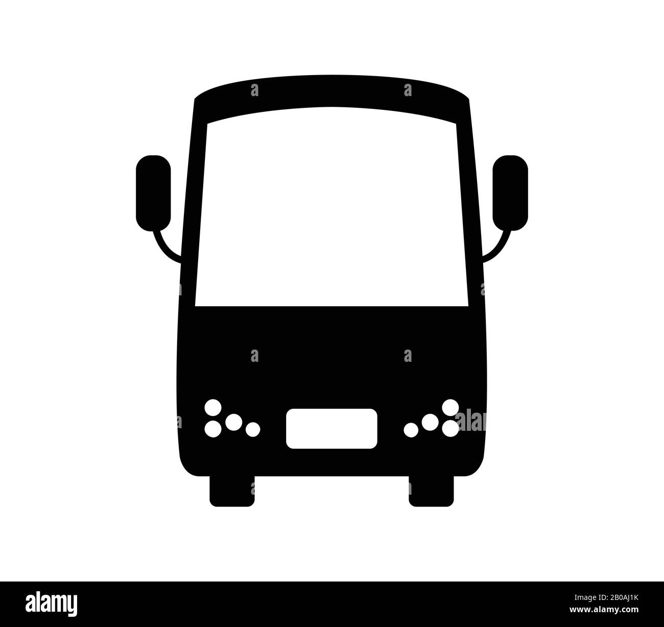 city bus icon illustrated in vector on white background Stock Vector ...