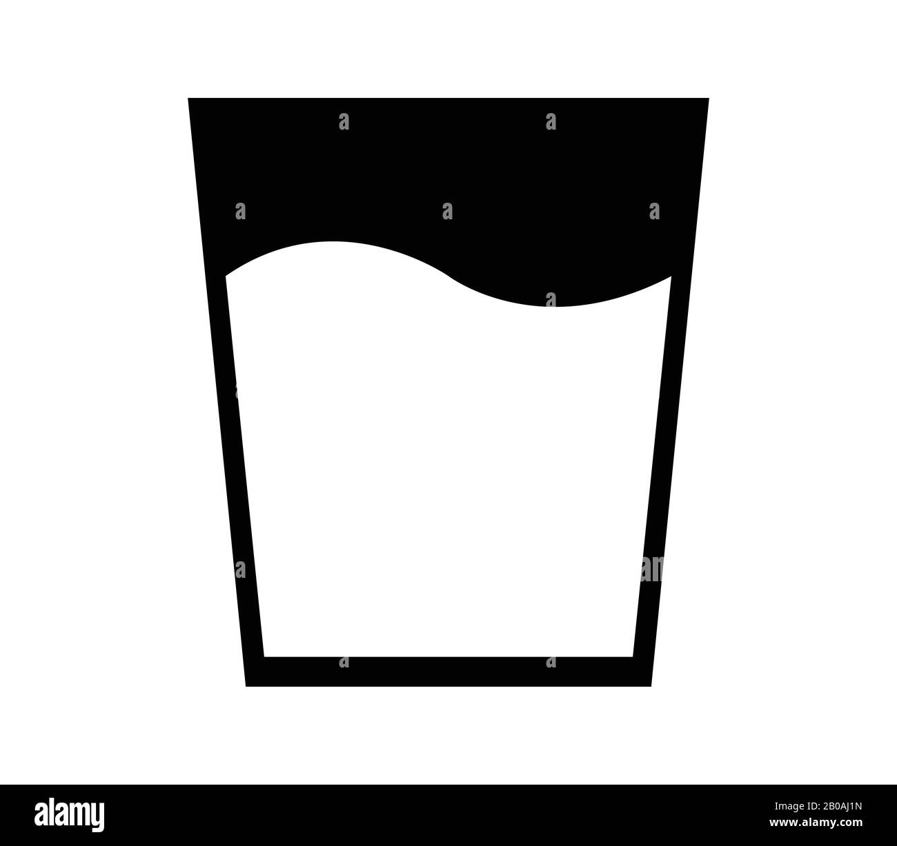 water glass icon illustrated in vector on white background Stock Vector ...