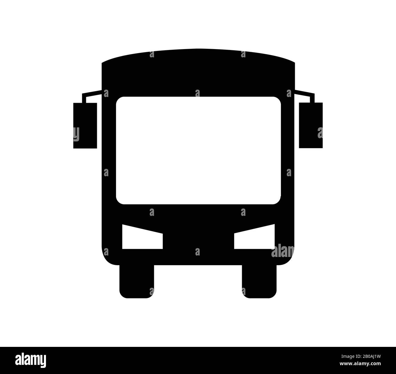 city bus icon illustrated in vector on white background Stock Vector ...