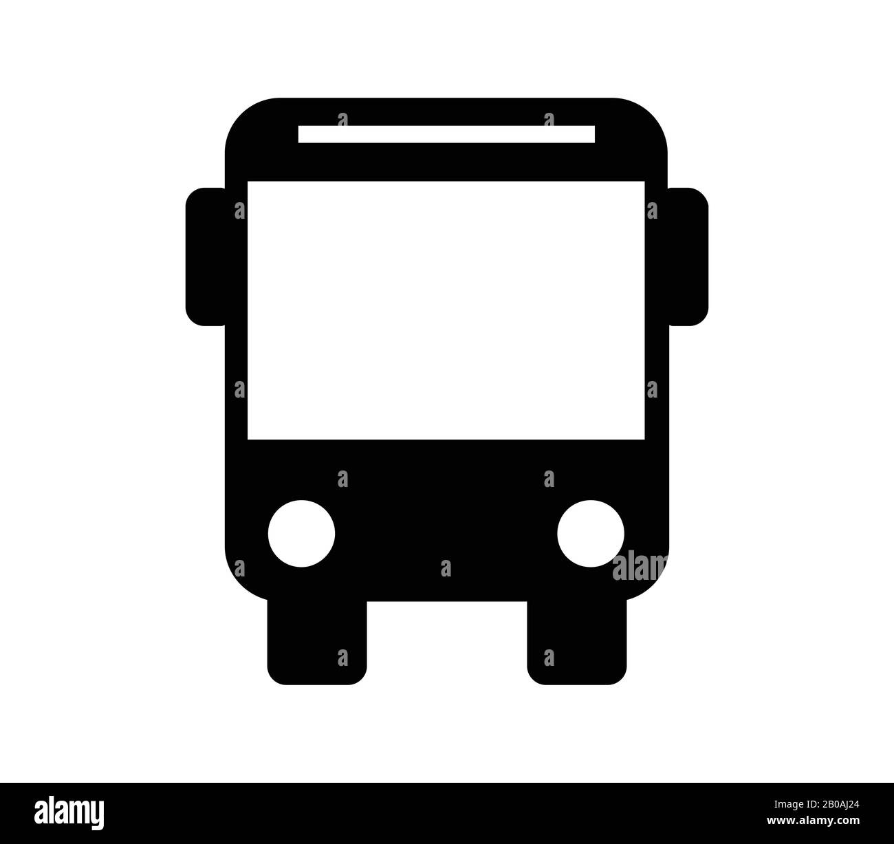 city bus icon illustrated in vector on white background Stock Vector ...