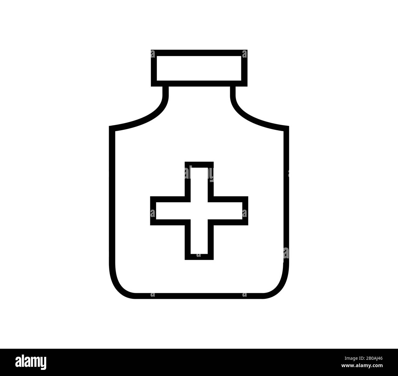 medical bottle icon illustrated in vector on white background Stock ...