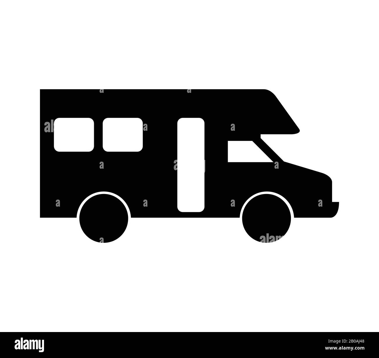 camper icon illustrated in vector on white background Stock Vector ...