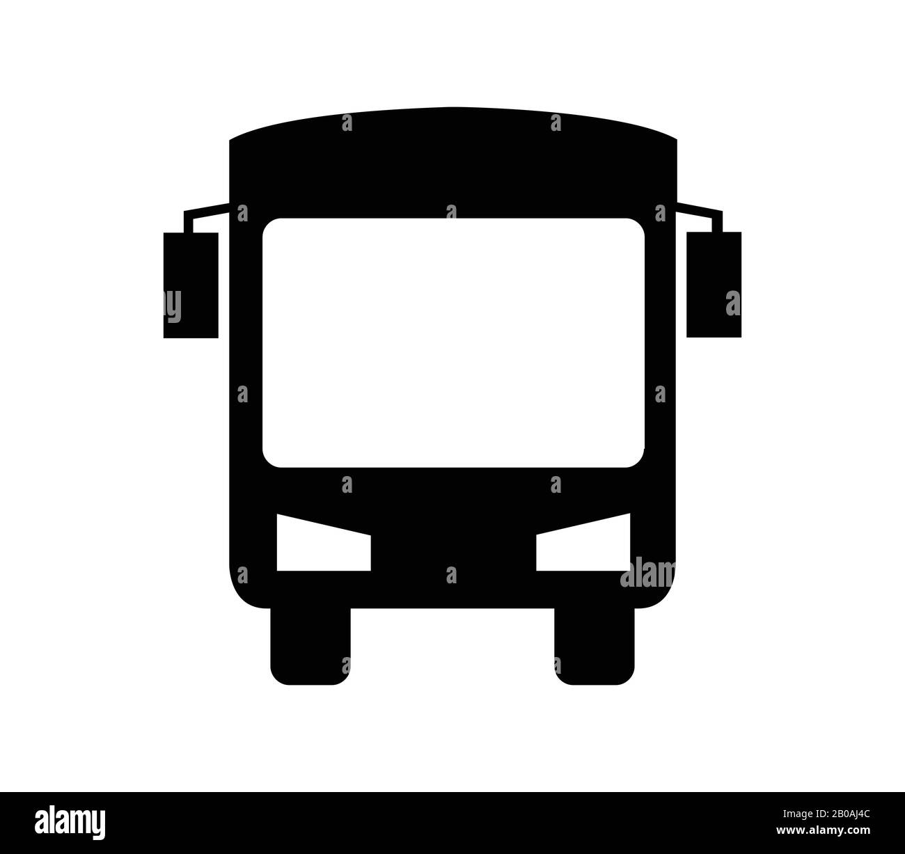 city bus icon illustrated in vector on white background Stock Vector ...