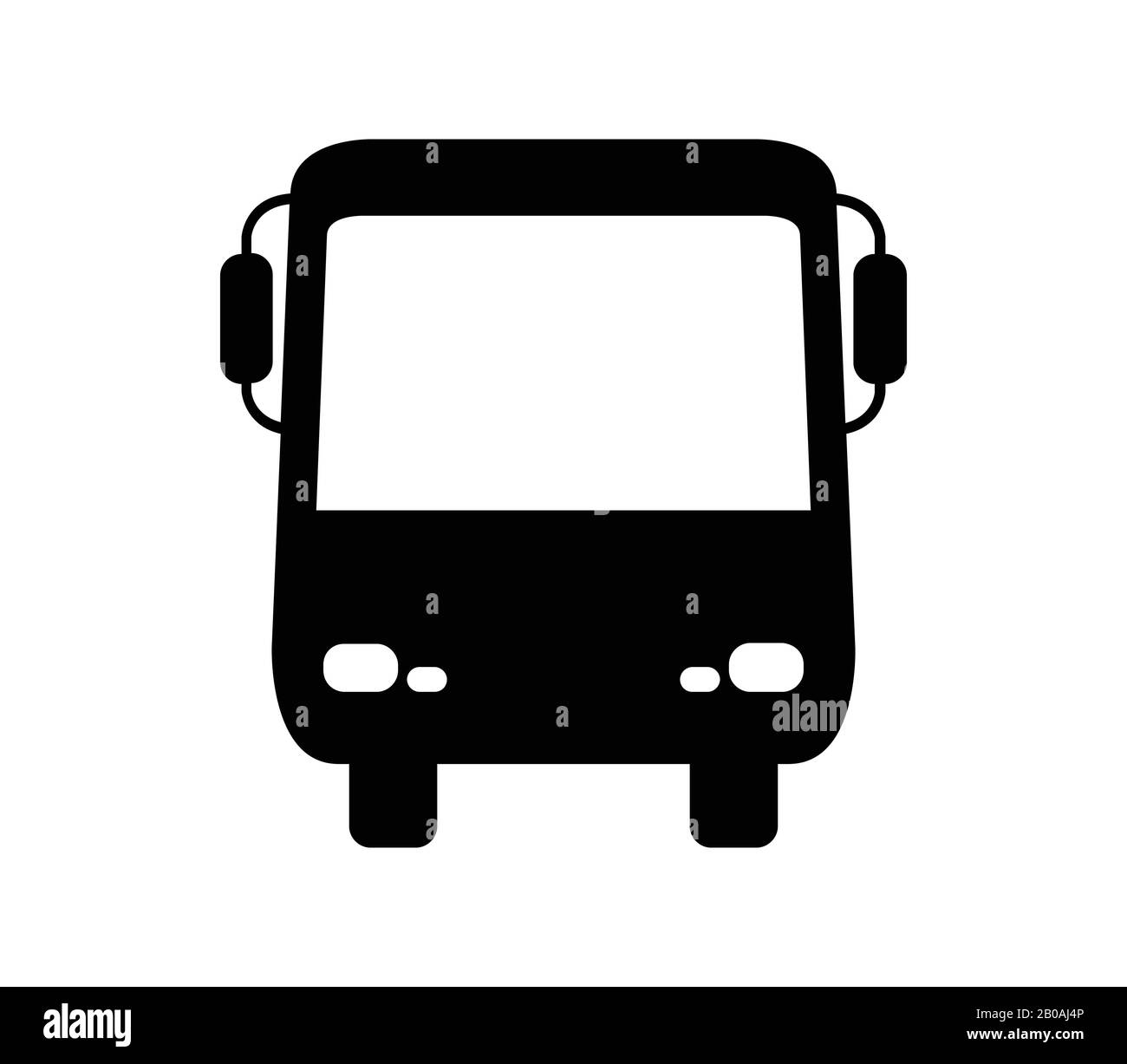 city bus icon illustrated in vector on white background Stock Vector ...