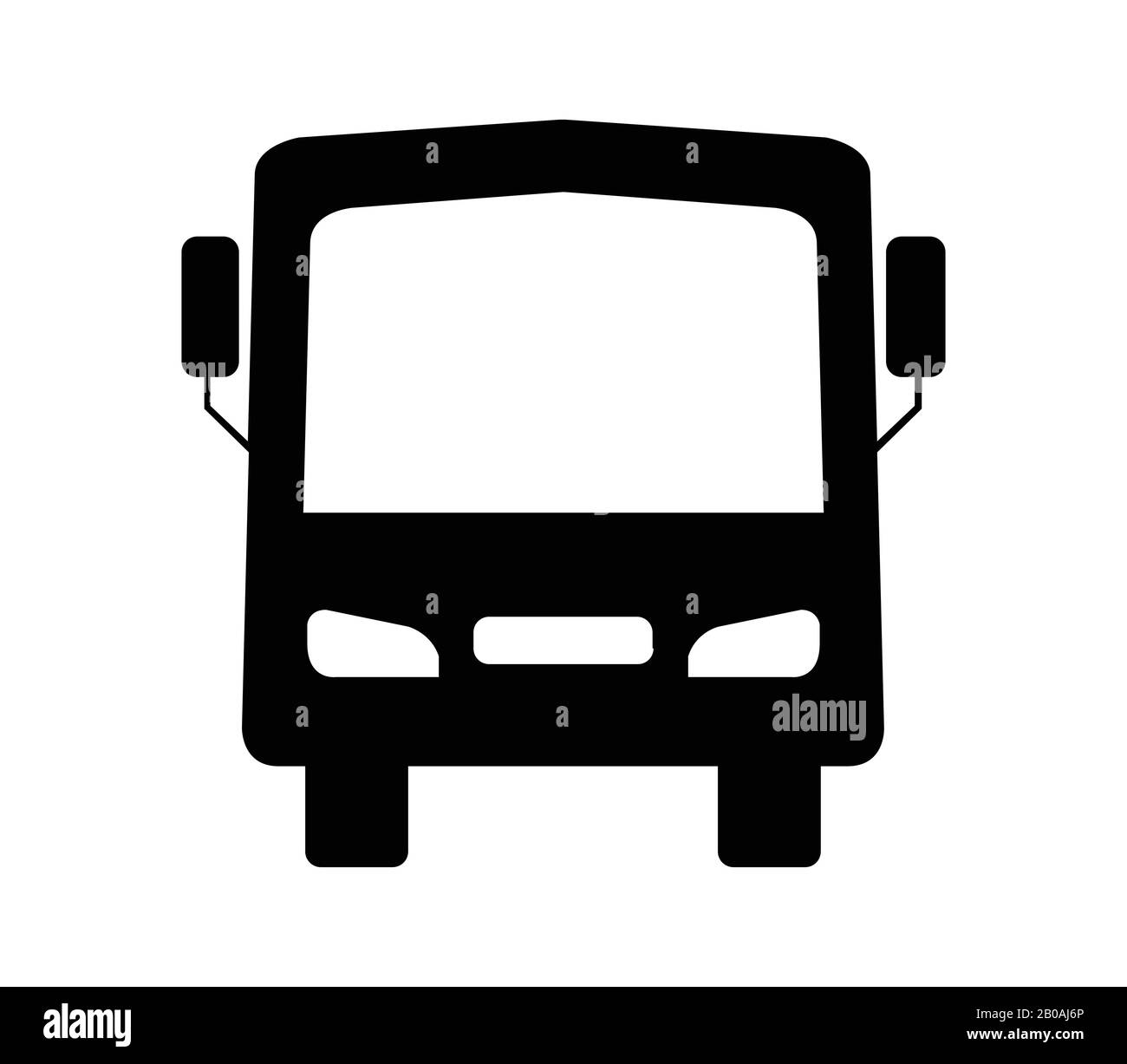 city bus icon illustrated in vector on white background Stock Vector ...