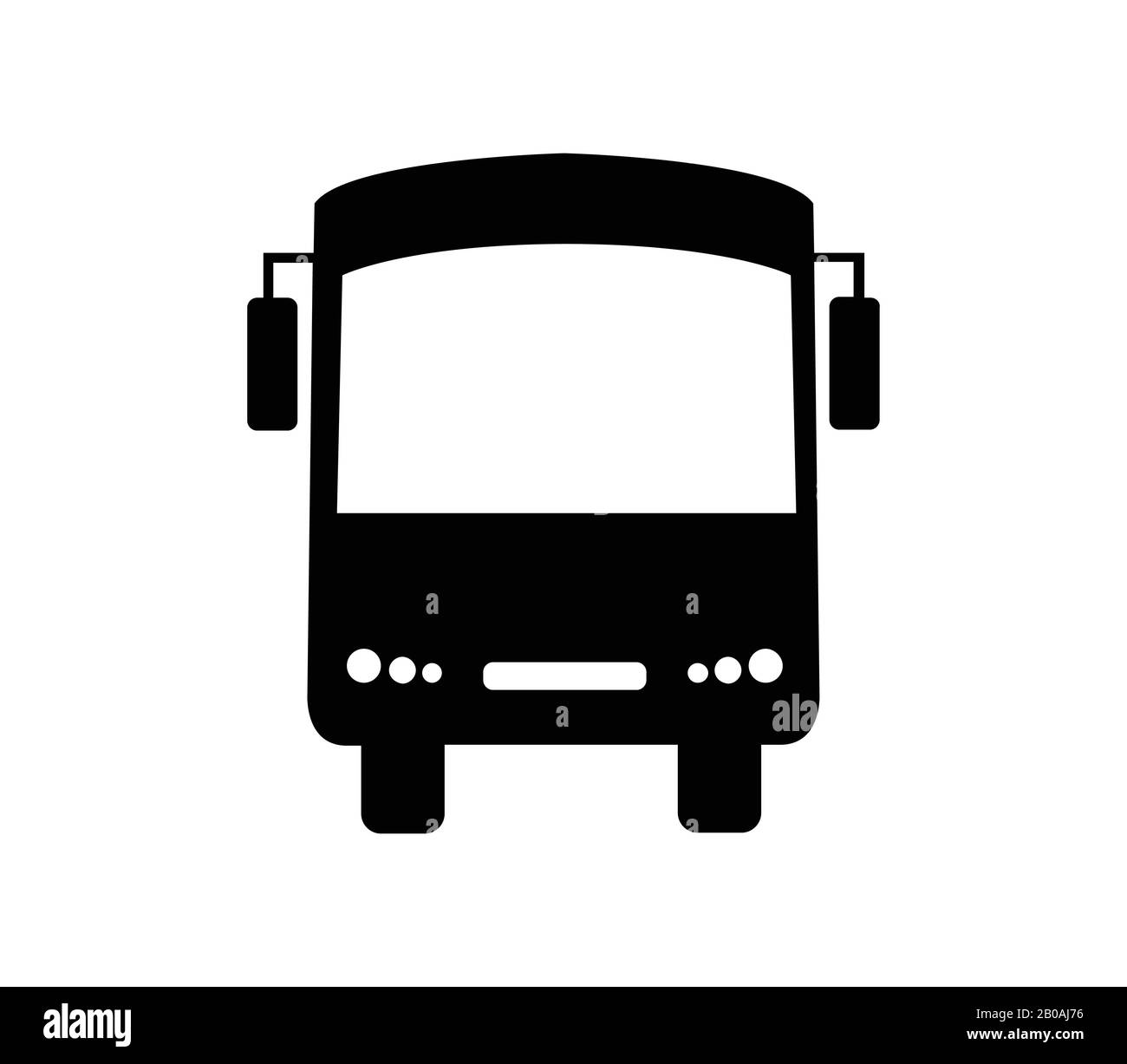 city bus icon illustrated in vector on white background Stock Vector ...