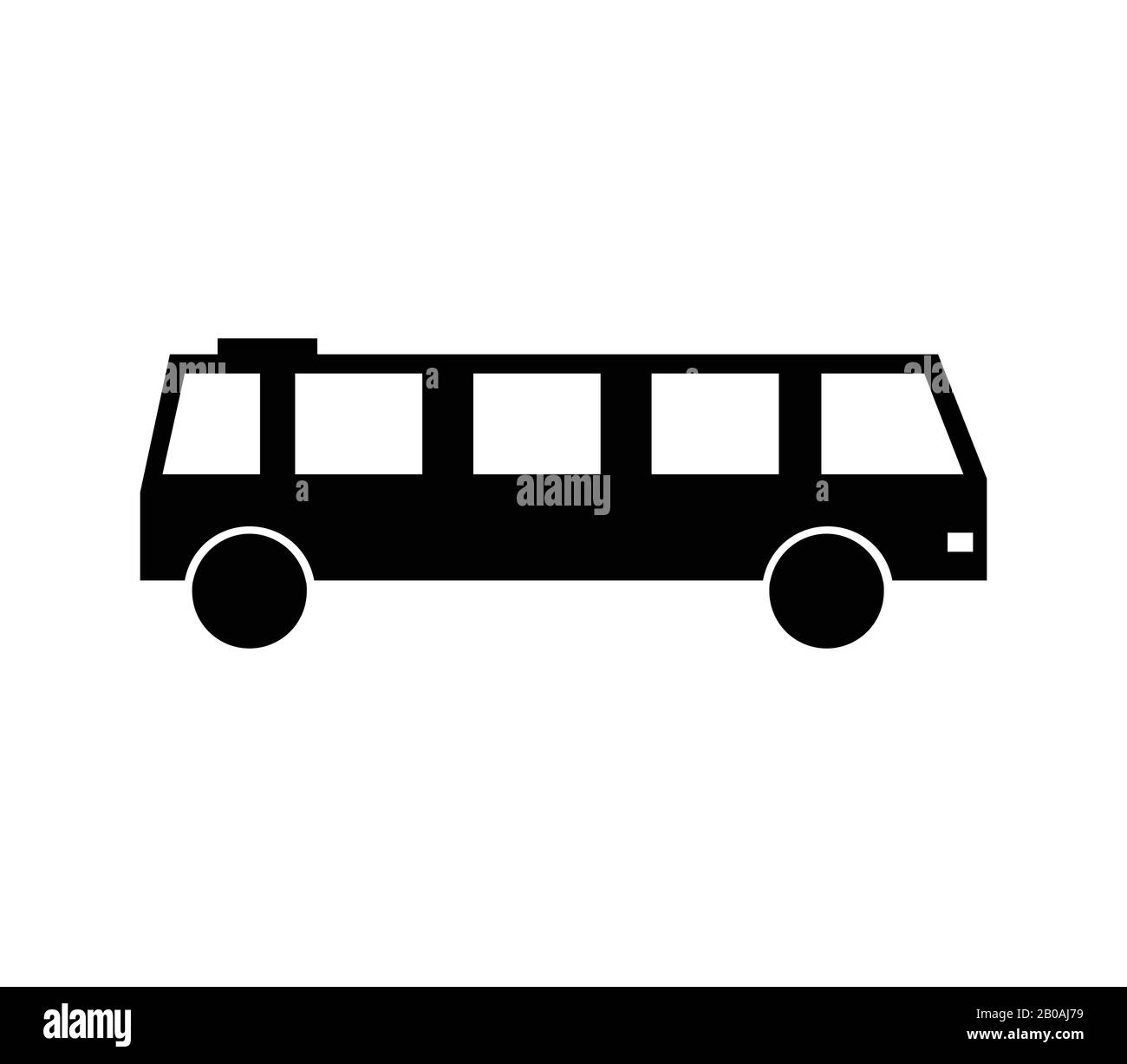 city bus icon illustrated in vector on white background Stock Vector ...