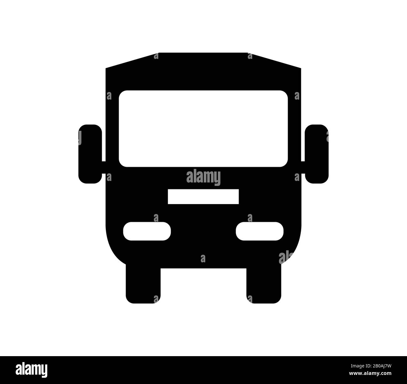 city bus icon illustrated in vector on white background Stock Vector ...