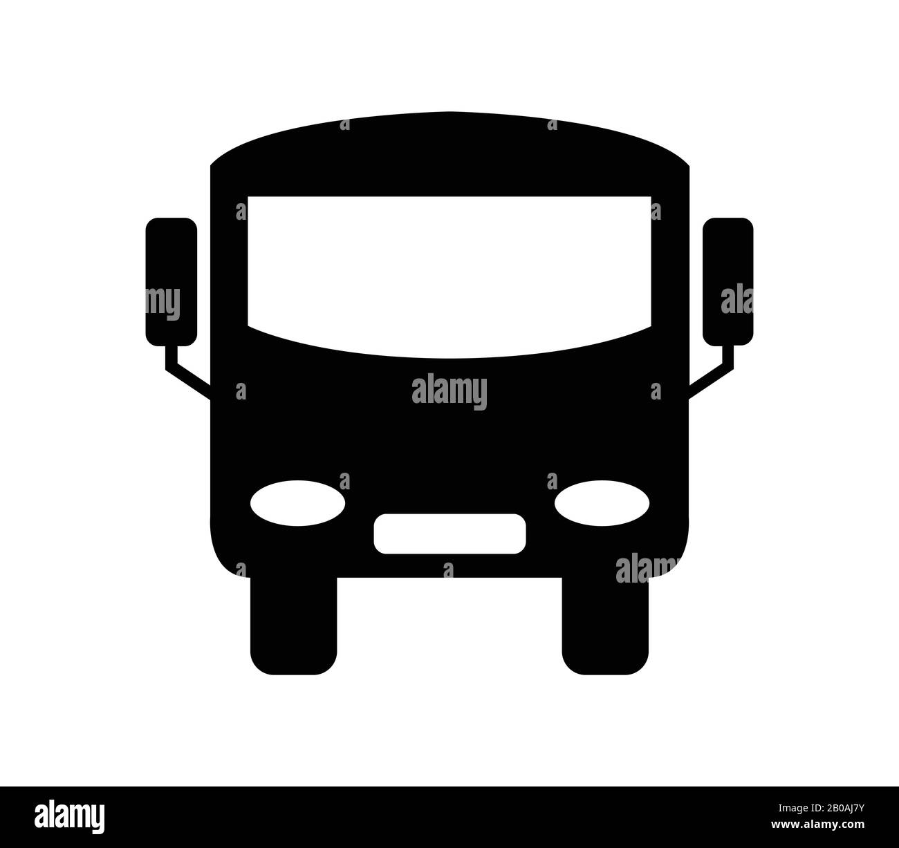 city bus icon illustrated in vector on white background Stock Vector ...