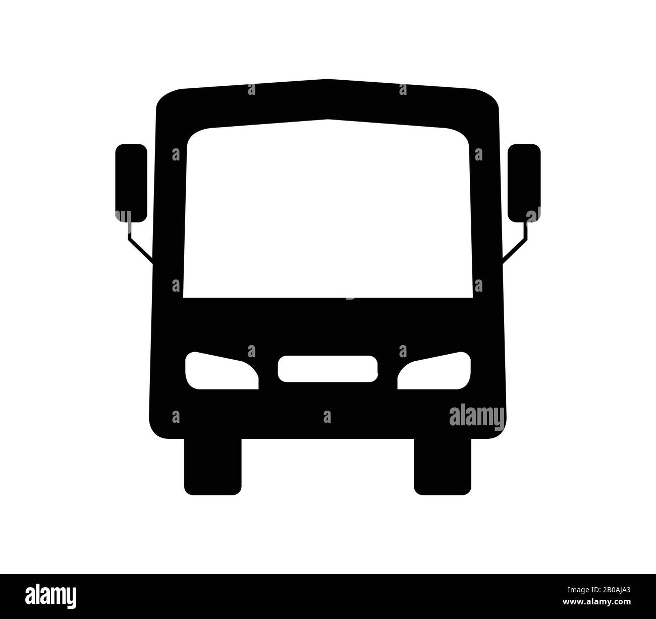 city bus icon illustrated in vector on white background Stock Vector ...