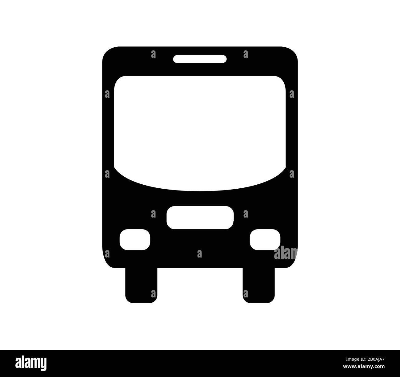 city bus icon illustrated in vector on white background Stock Vector ...