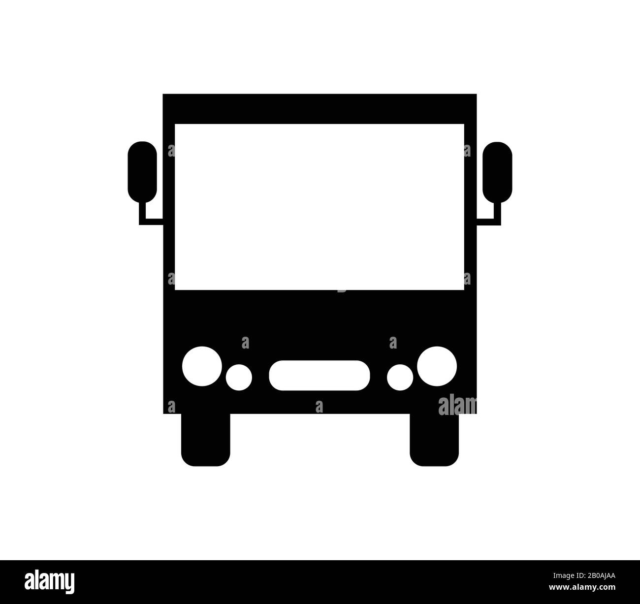 city bus icon illustrated in vector on white background Stock Vector ...