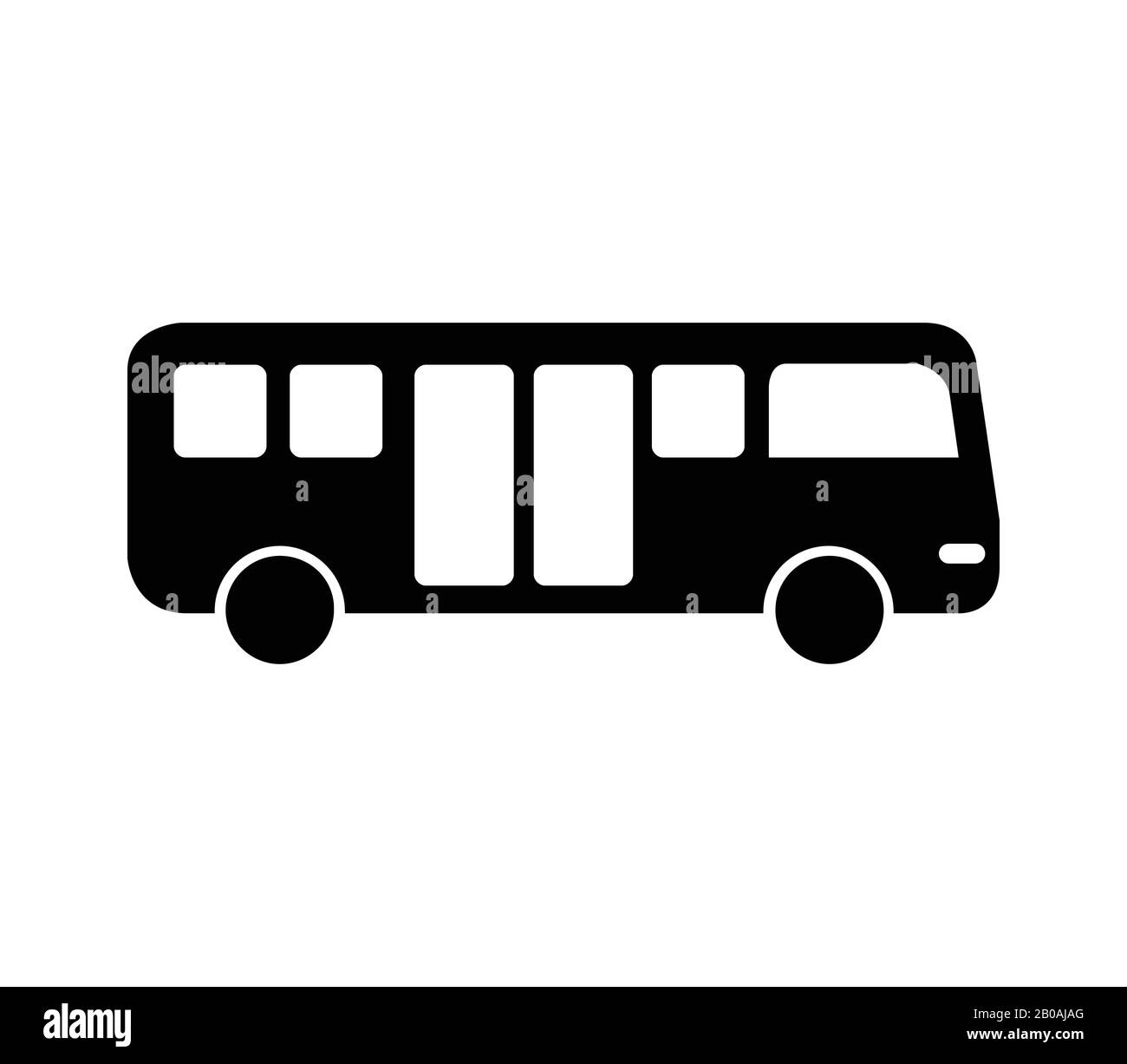 city bus icon illustrated in vector on white background Stock Vector ...