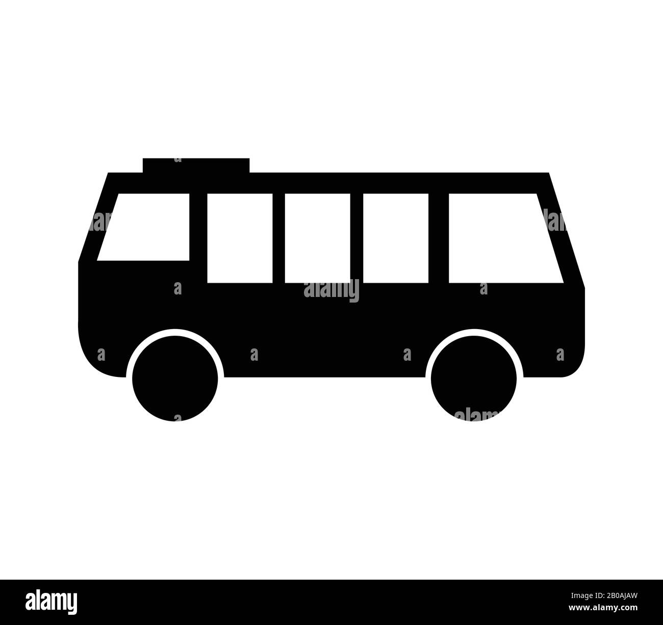 city bus icon illustrated in vector on white background Stock Vector ...