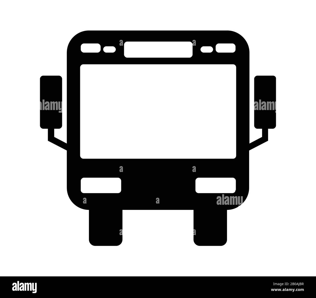 city bus icon illustrated in vector on white background Stock Vector ...