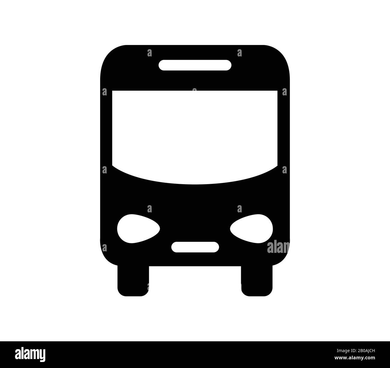 city bus icon illustrated in vector on white background Stock Vector ...