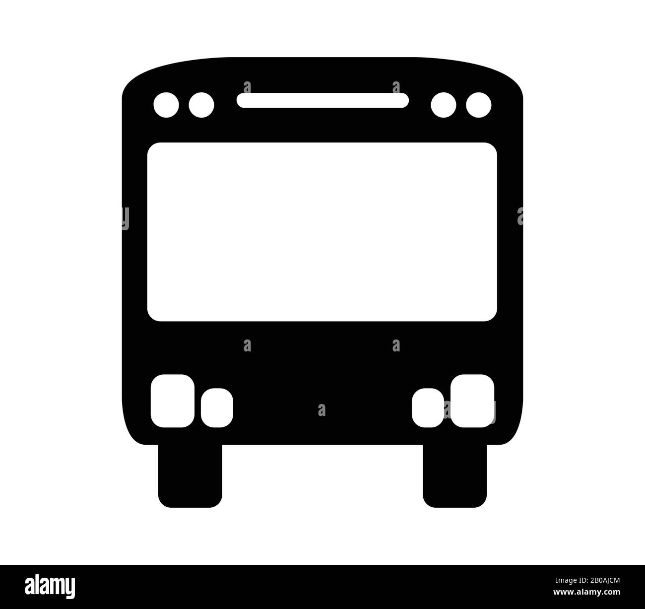 city bus icon illustrated in vector on white background Stock Vector ...