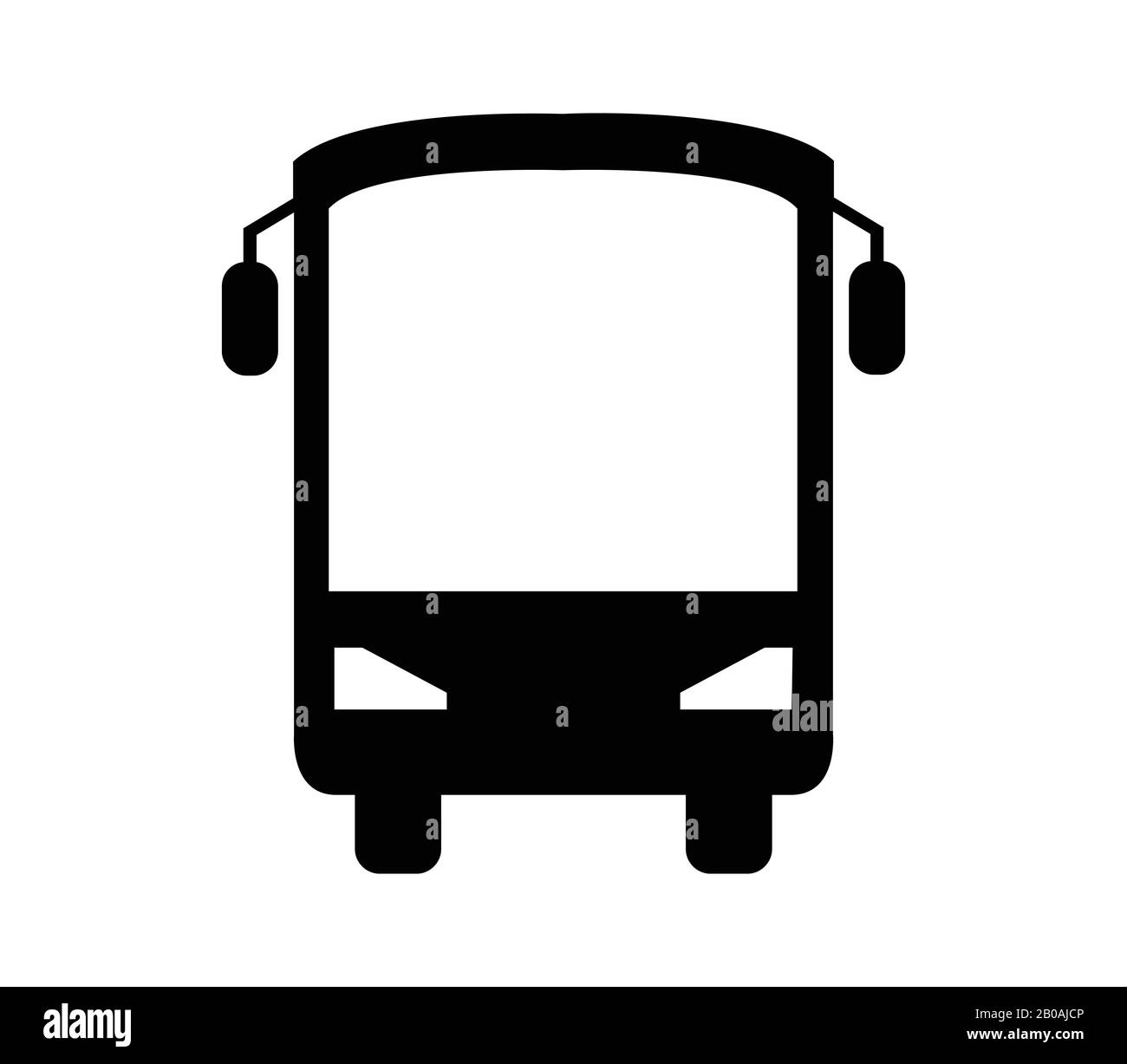 city bus icon illustrated in vector on white background Stock Vector ...