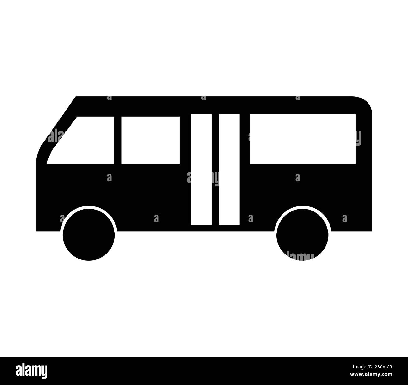 city bus icon illustrated in vector on white background Stock Vector ...