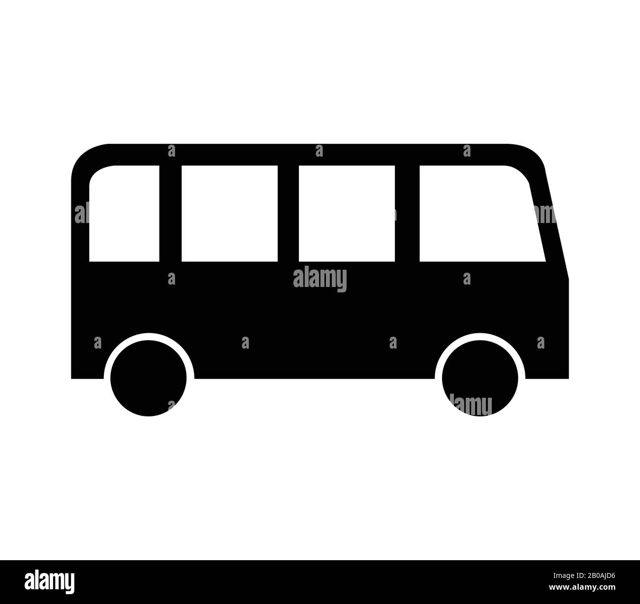 city bus icon illustrated in vector on white background Stock Vector ...