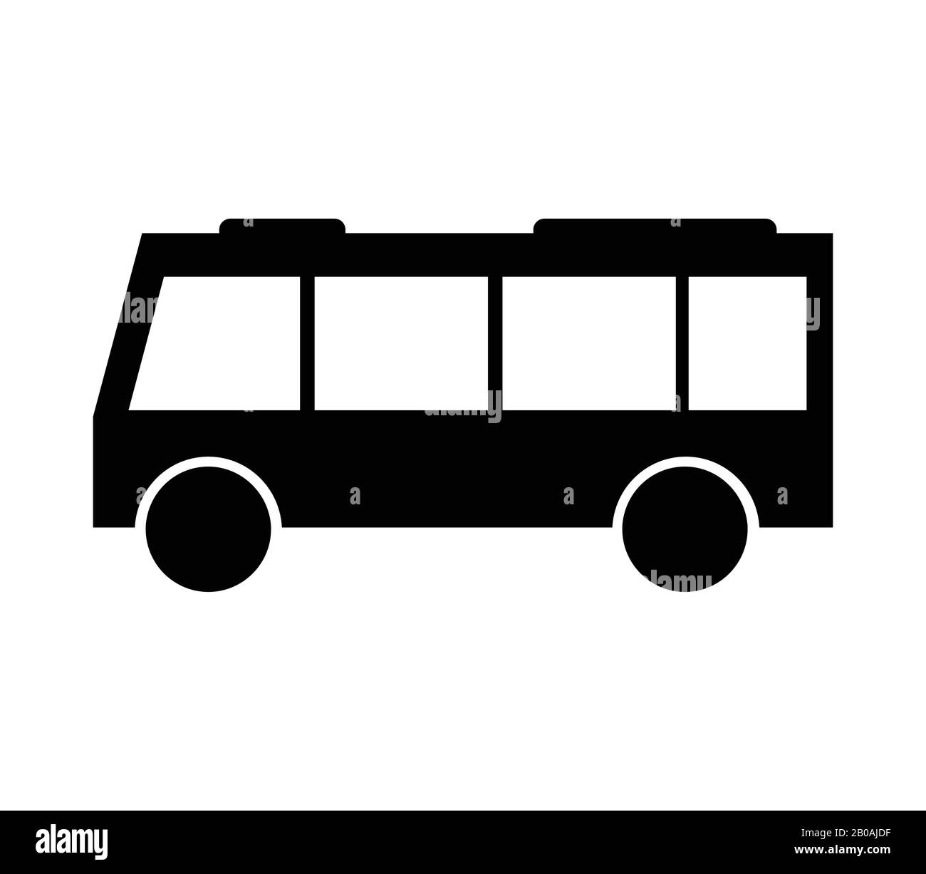 city bus icon illustrated in vector on white background Stock Vector ...