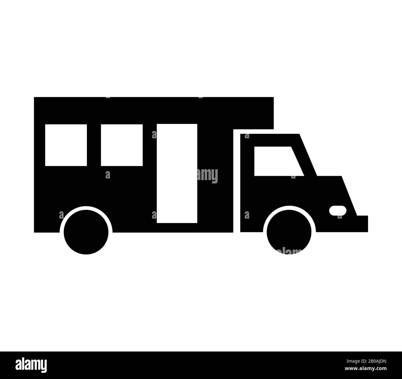 camper icon illustrated in vector on white background Stock Vector ...