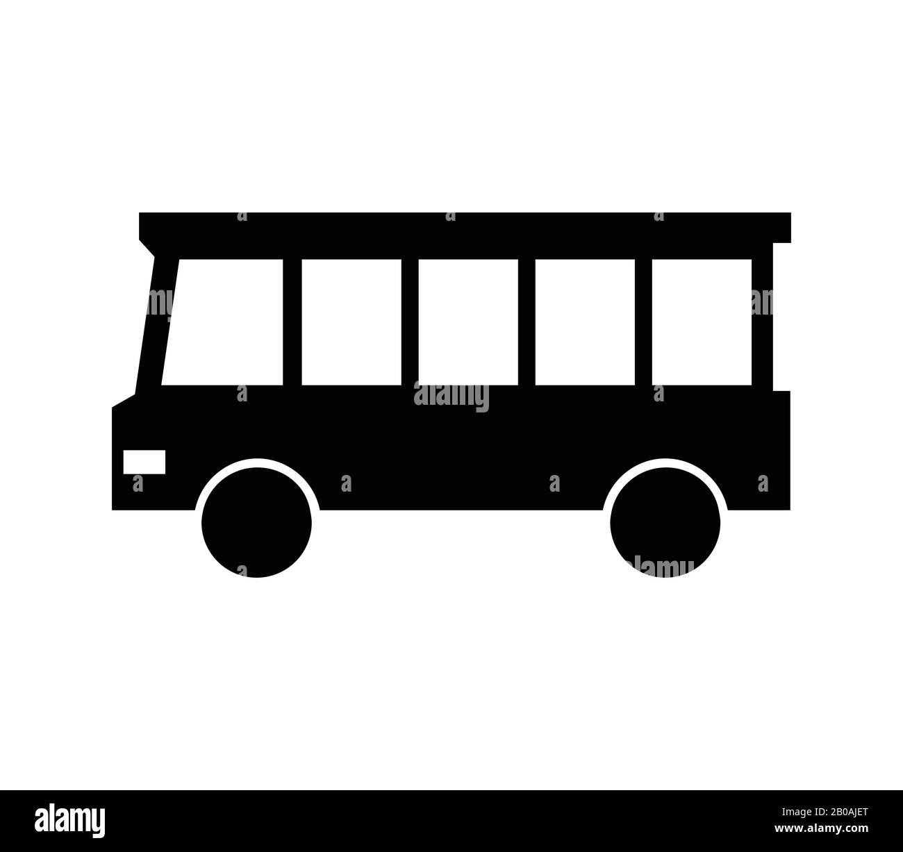 city bus icon illustrated in vector on white background Stock Vector ...