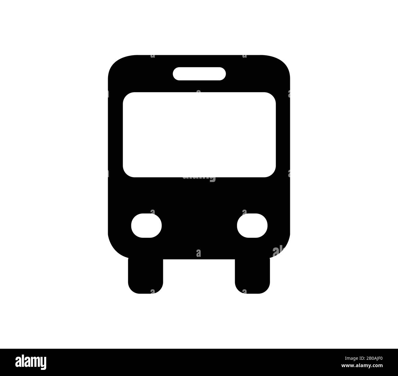 city bus icon illustrated in vector on white background Stock Vector ...