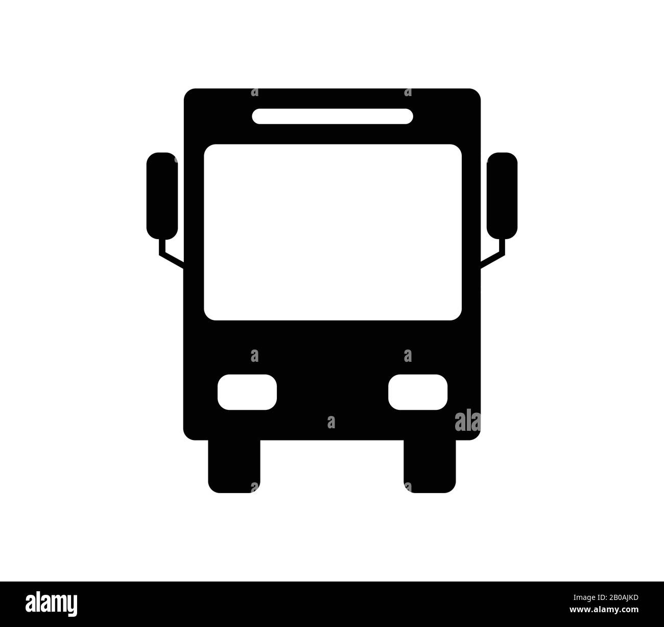 city bus icon illustrated in vector on white background Stock Vector ...
