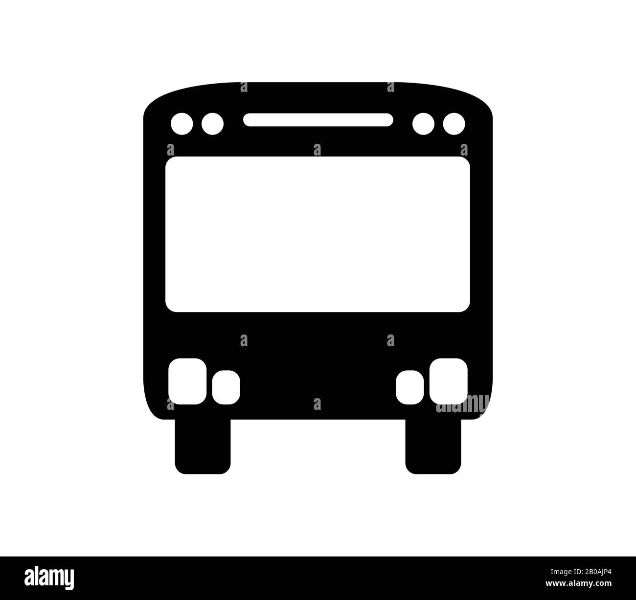 city bus icon illustrated in vector on white background Stock Vector ...