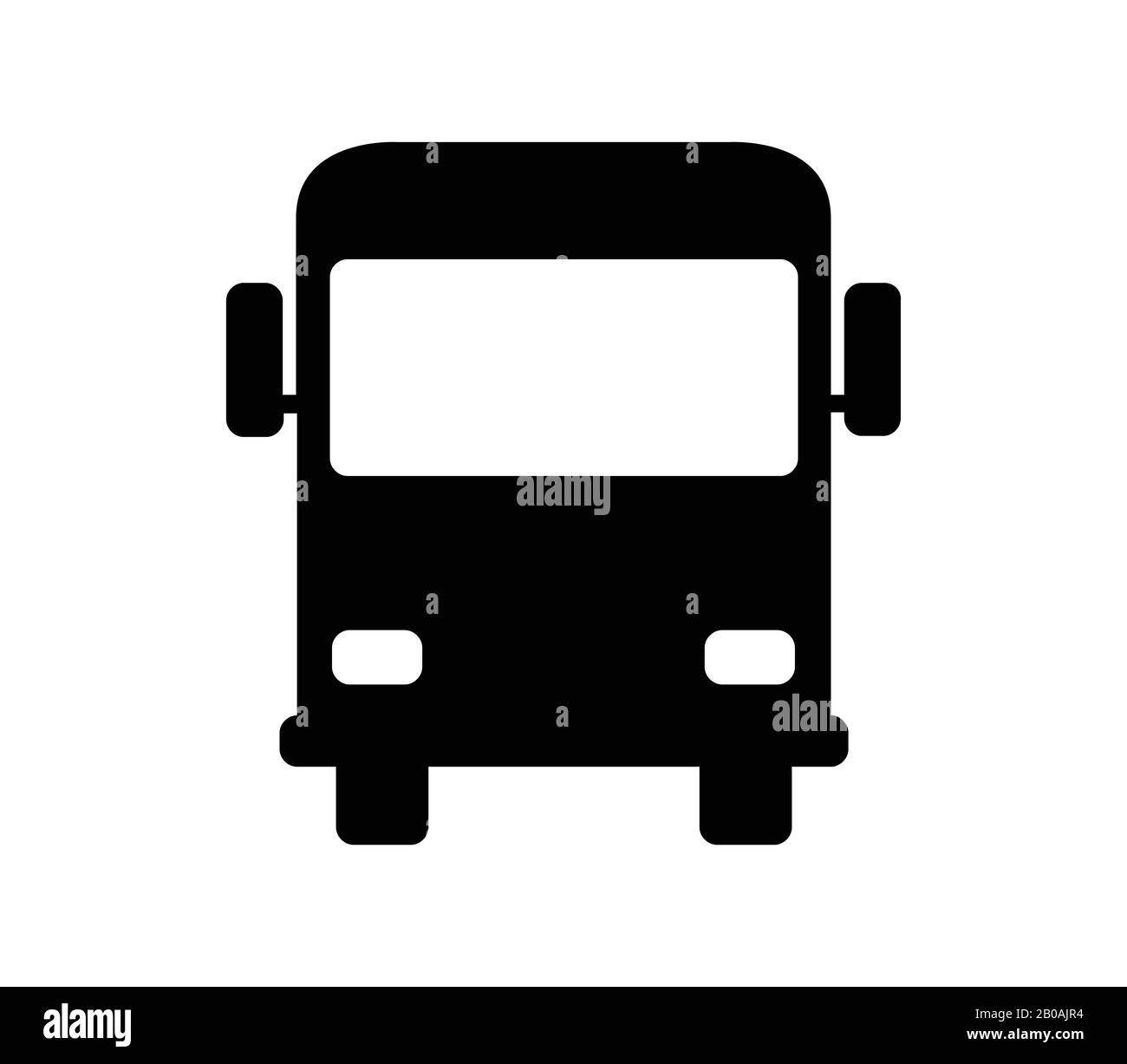 city bus icon illustrated in vector on white background Stock Vector ...