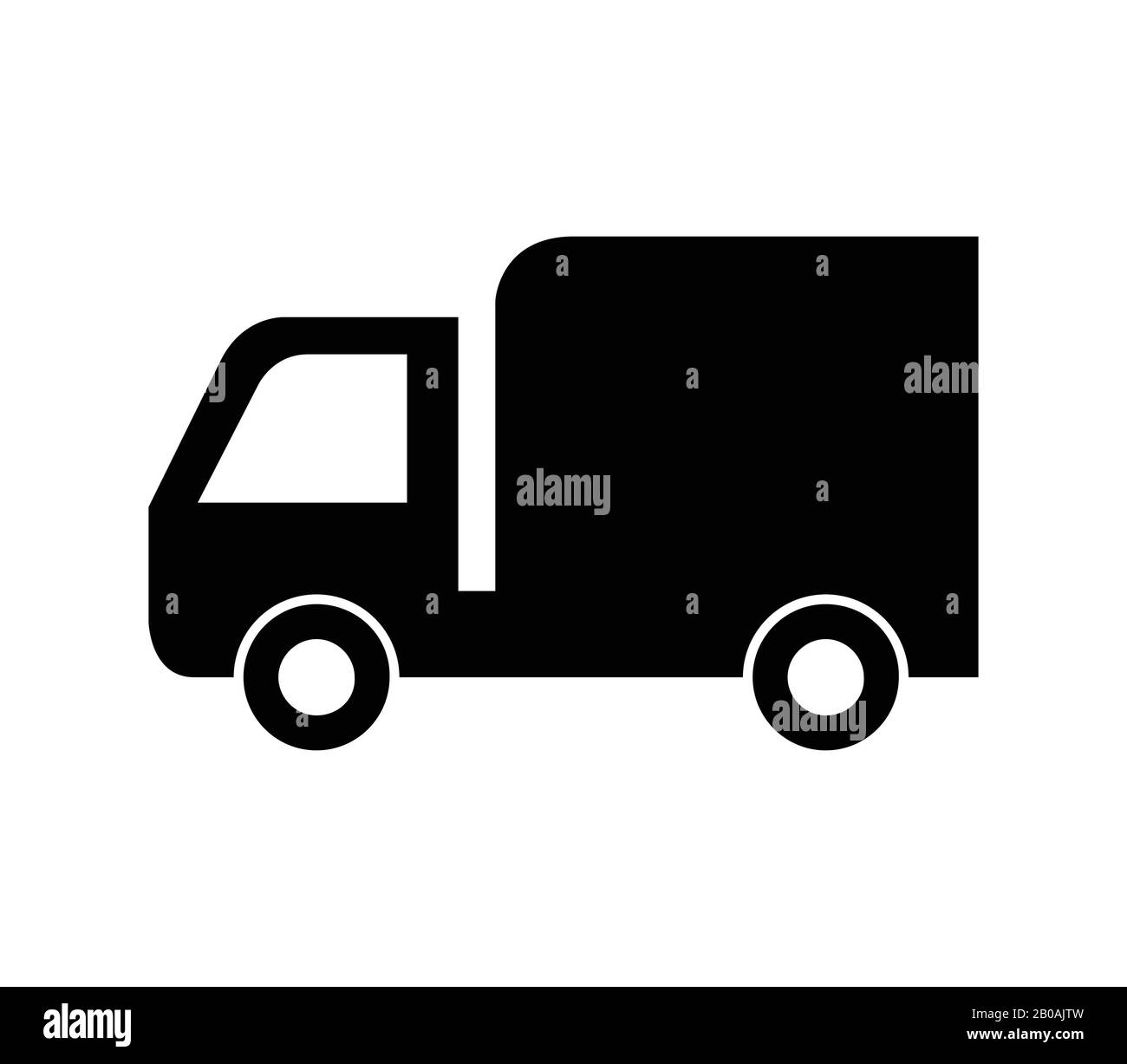 truck illustrated in vector on white background Stock Vector Image ...
